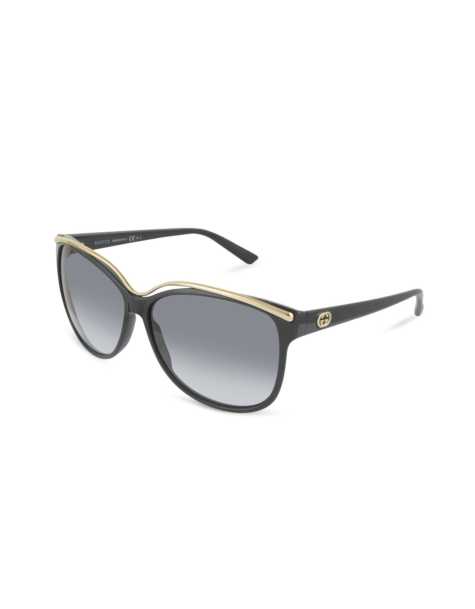 Gucci Womens Gg Logo Metal Bridge Sunglasses In Brown Lyst