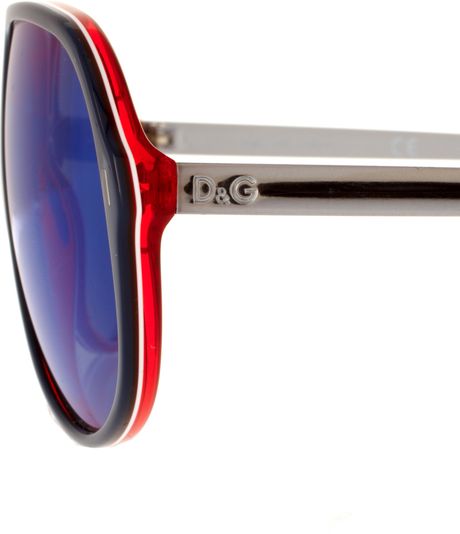 Dolce And Gabbana Dg Mirrored Aviator Sunglasses In Blue For Men Lyst