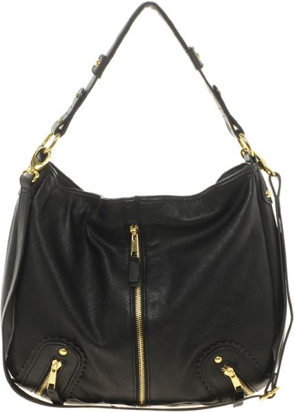 River Island Zip Front Slouch Bag in Black | Lyst River Island Zip Front Slouch Bag in Black | Lyst