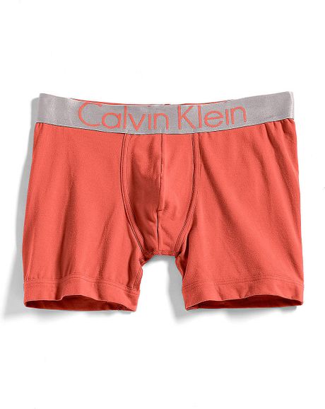 Calvin Klein Microfiber Boxer Brief In Red For Men Lyst