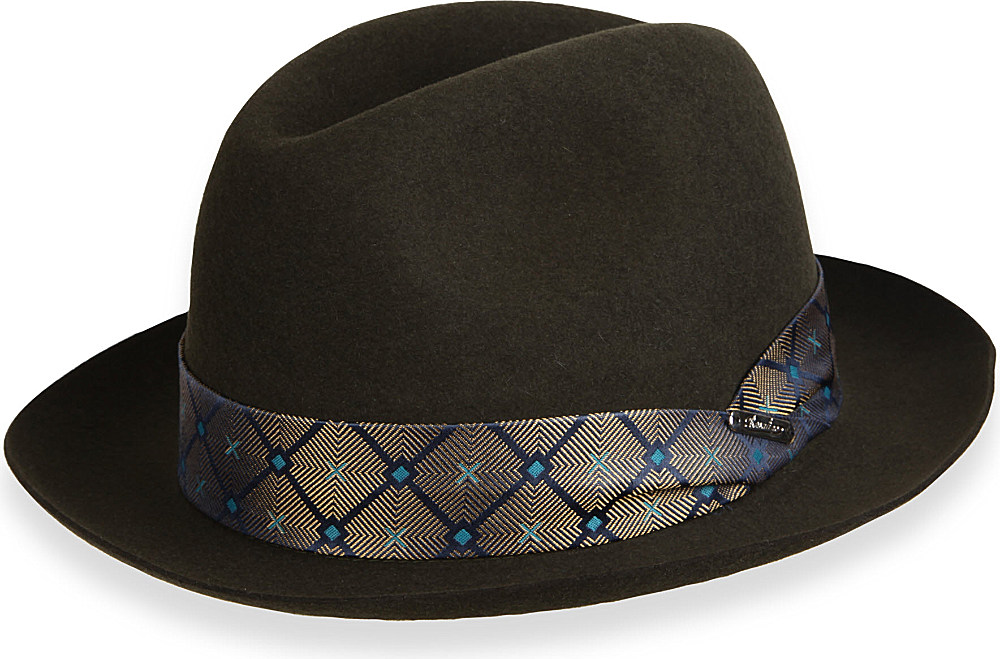 Borsalino Felt Fedora Hat in Green for Men | Lyst Borsalino Felt Fedora Hat in Green for Men | Lyst