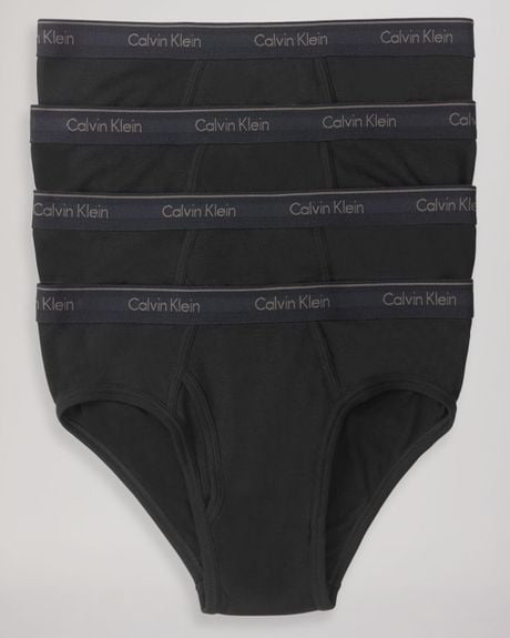 Calvin Klein Classic Low Rise Hip Briefs Pack Of 4 In White For Men Lyst