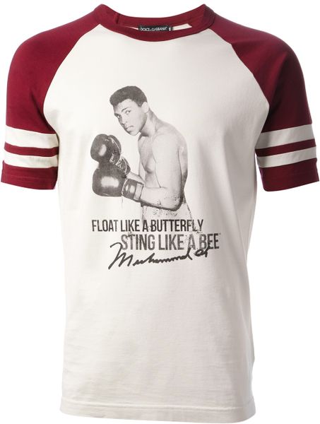 Dolce And Gabbana Muhammad Ali Tshirt In Red For Men Lyst