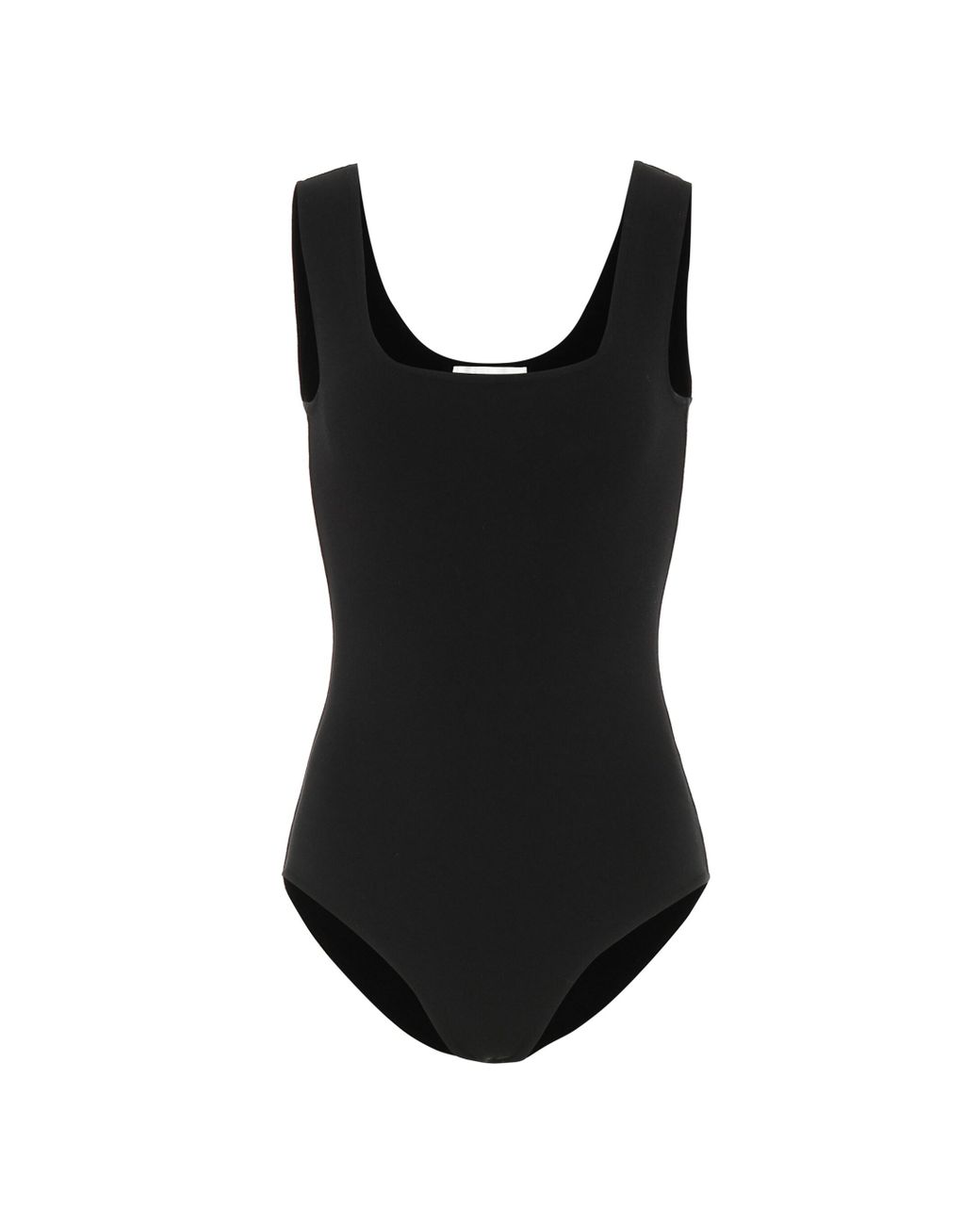The Row Elian Stretch Jersey Bodysuit in Black - Lyst