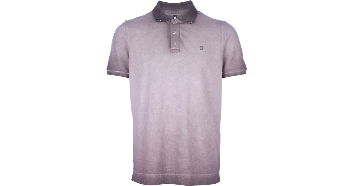 Lyst - Dondup Polo Shirt in Purple for Men