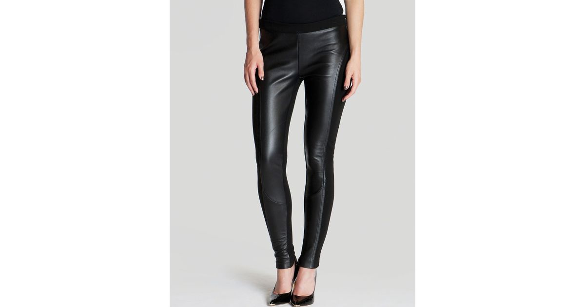 Ted baker Leggings Wyona Leather Front Jodhpur in Black | Lyst