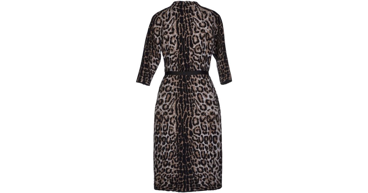 Lyst - Les copains 3/4 Length Dress in Black