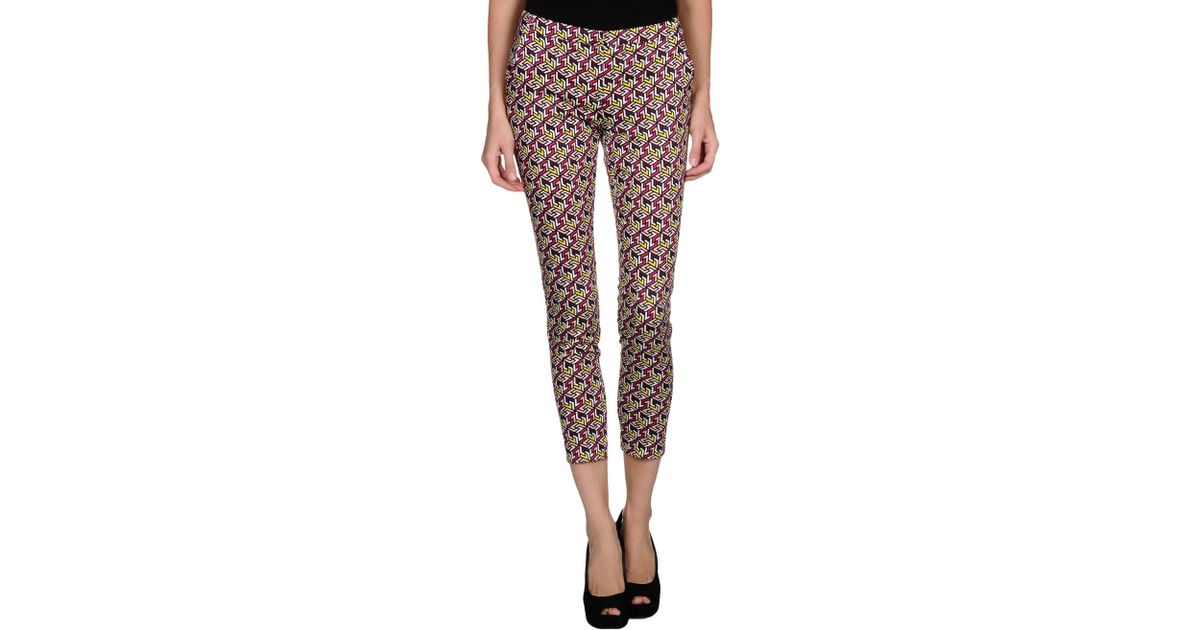 Who*s who Casual Trouser in Multicolor (Purple) - Save 81% | Lyst