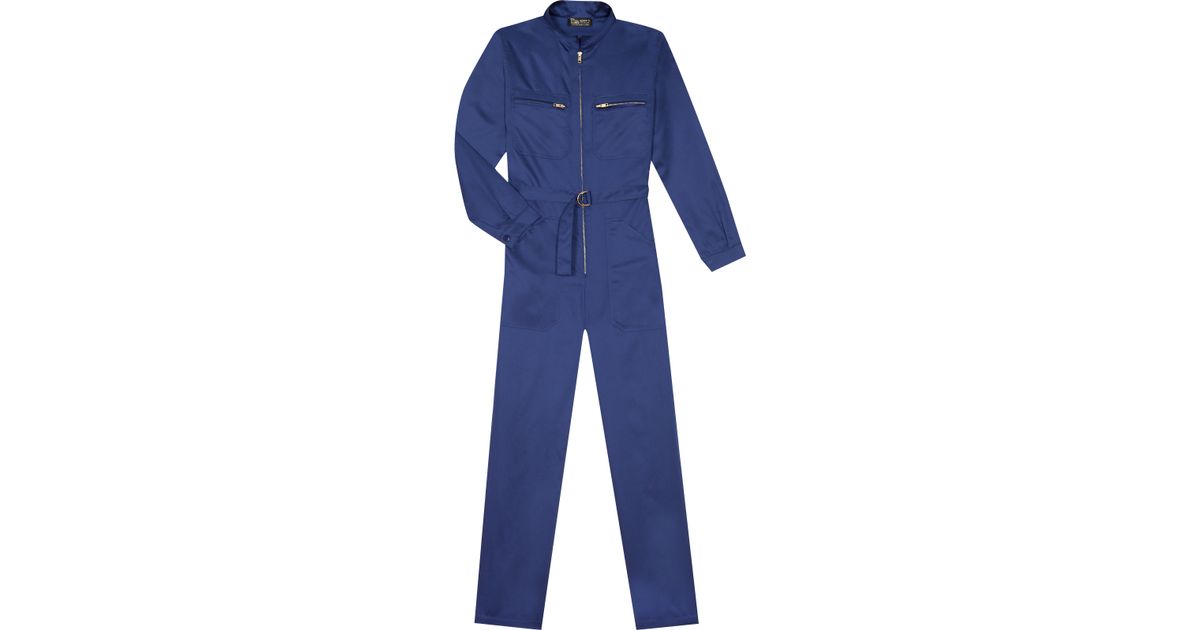 agnès b. Blue Jumpsuit in Blue - Lyst