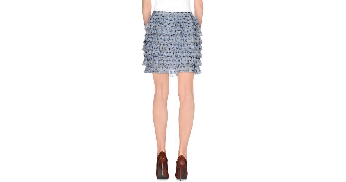 Lyst - Jucca Mini Skirt in Blue