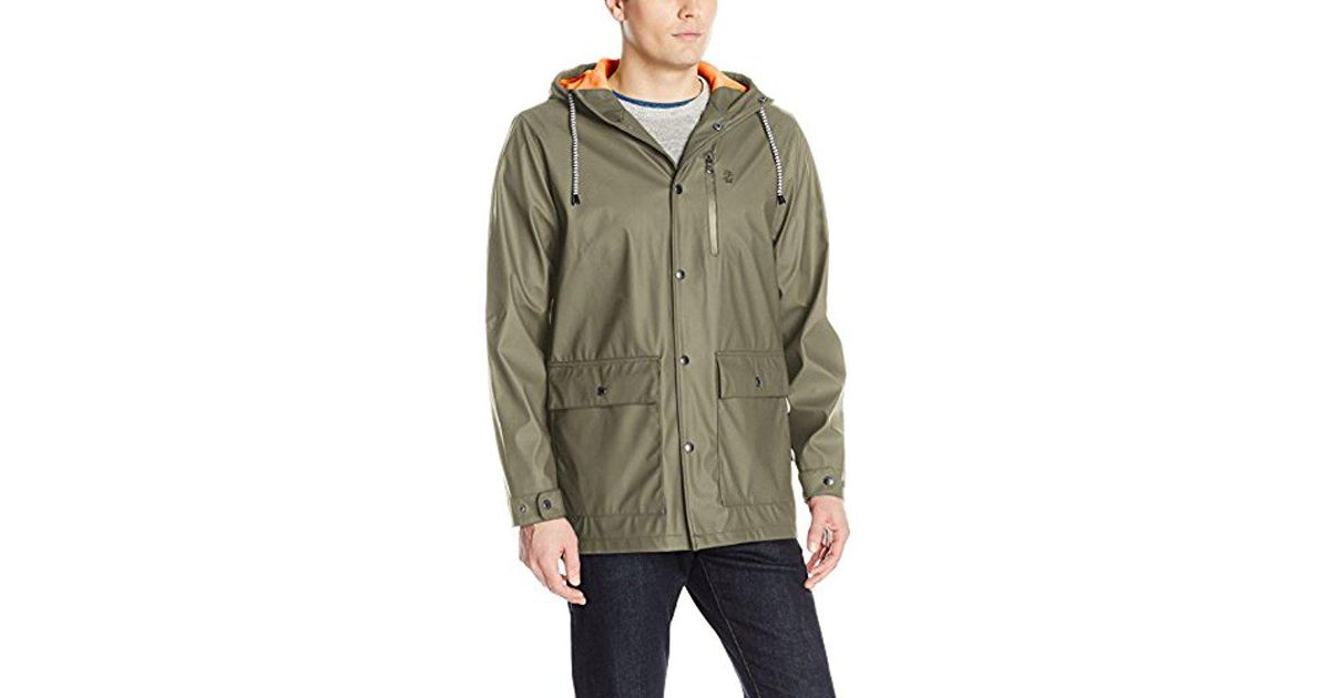 Lyst - Izod Waterproof Rain Slicker Jacket in Green for Men - Save 27. ...