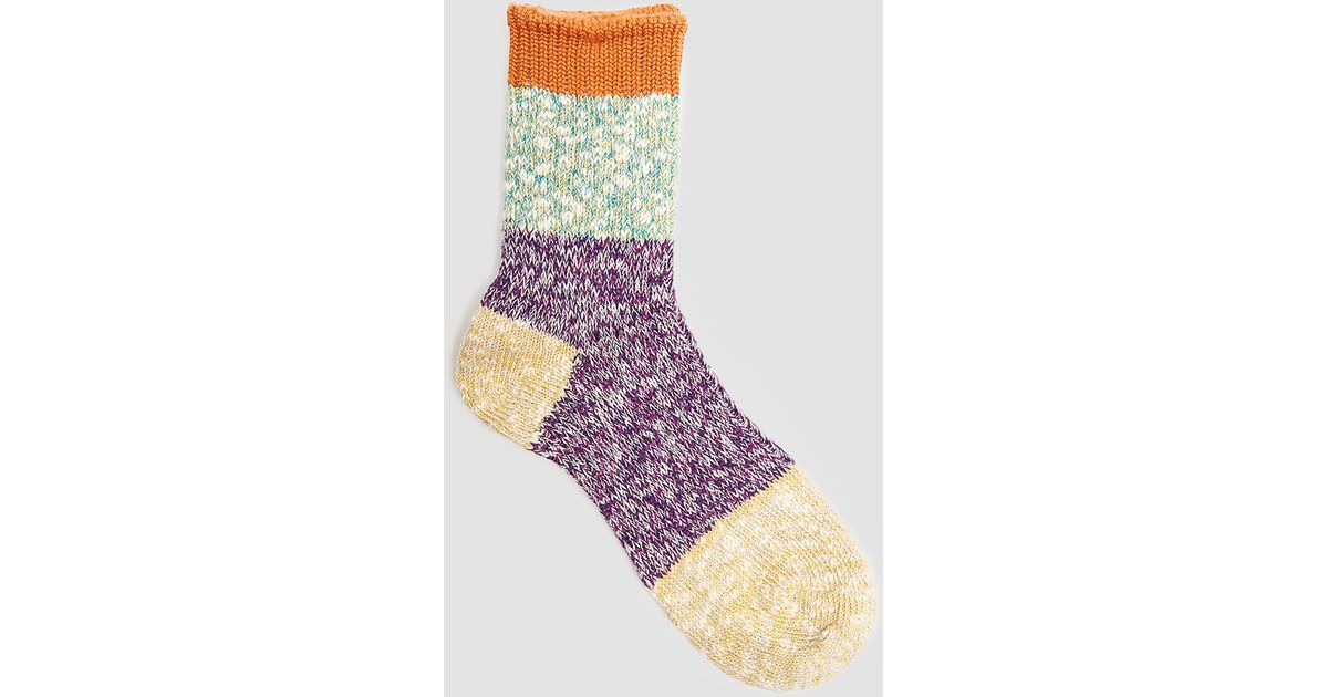 Mauna kea Colour Knit Four Part Socks Orange in Orange for Men | Lyst