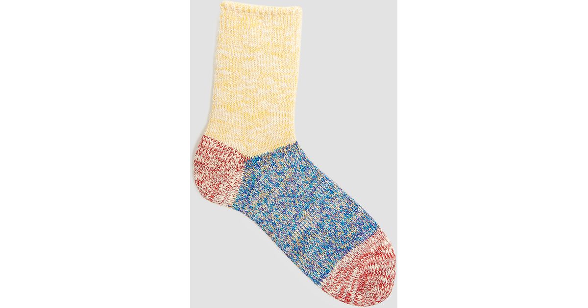Mauna kea Mixed Melange Three Part Socks Yellow in Yellow for Men | Lyst