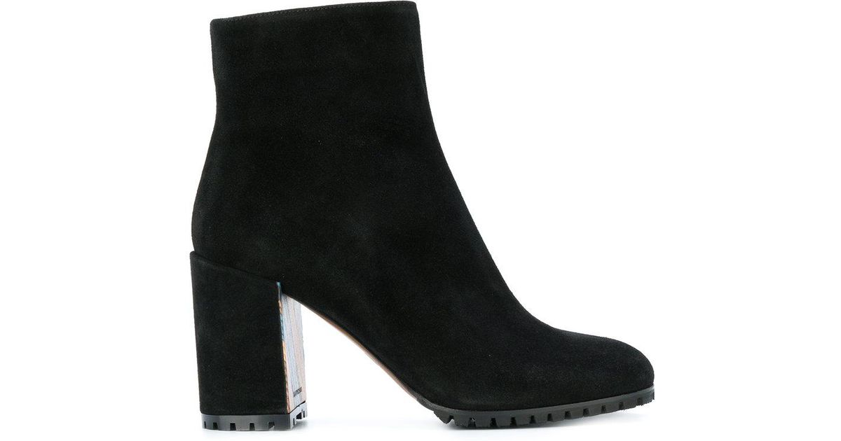 Lyst - L'Autre Chose Heeled Ankle Boots in Black