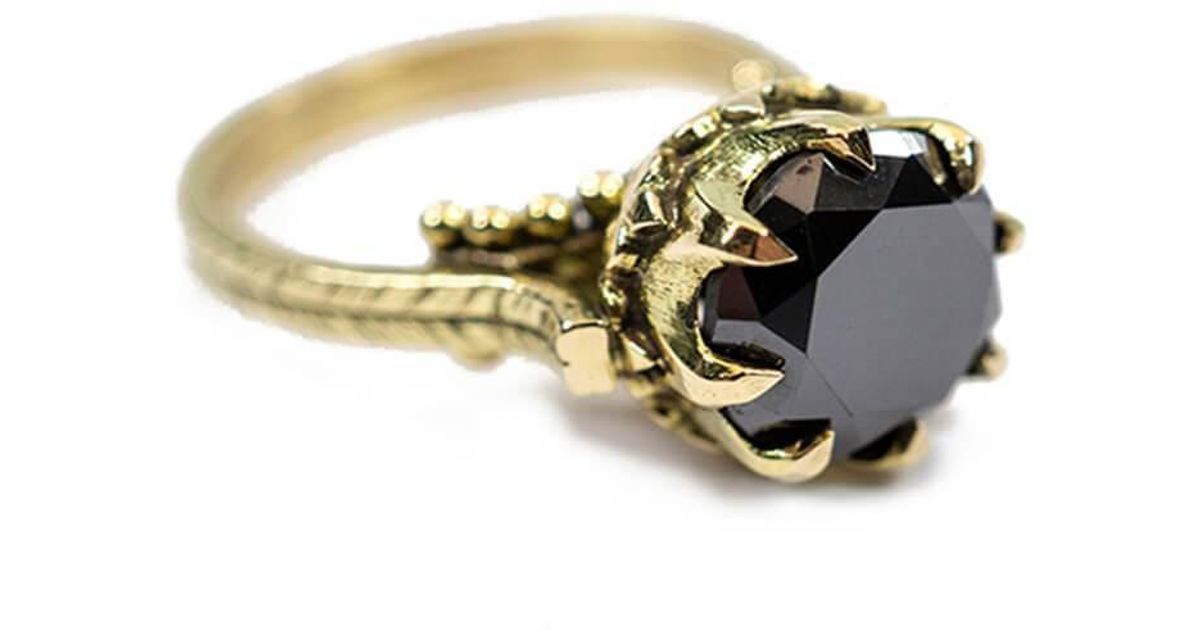 Lyst - Melissa Anderson Jewellery 18kt Yellow Gold Isabella Ring in ...