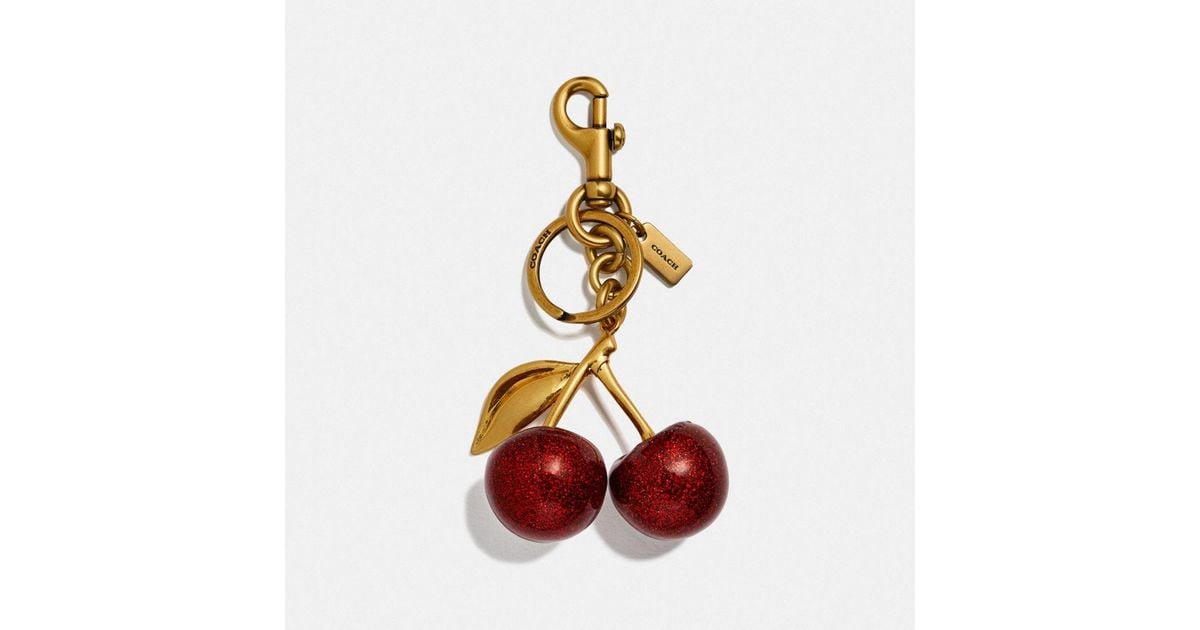 COACH Cherry Bag Charm in Red - Lyst