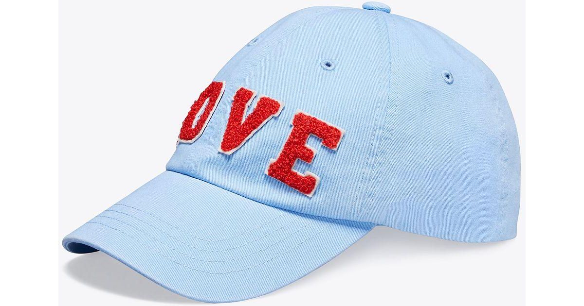 Tory Sport Cotton Love Cap in Blue - Save 31% - Lyst