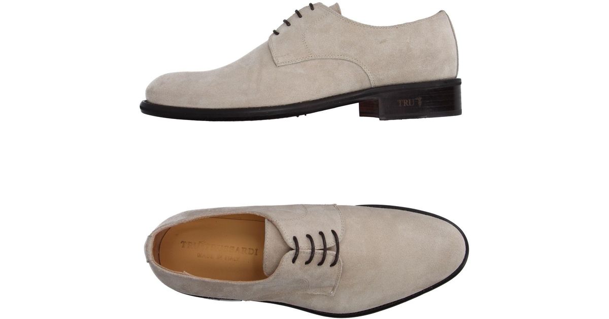 Tru trussardi Lace-up Shoe in Natural for Men | Lyst