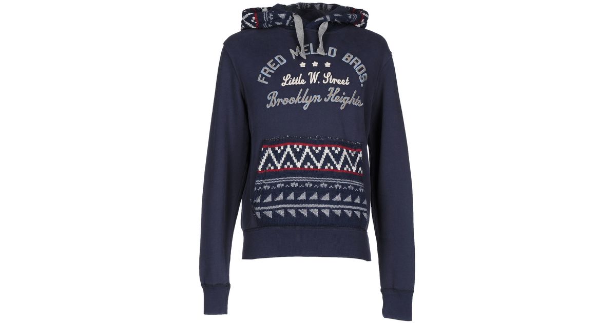 Fred mello Sweatshirt in Blue for Men | Lyst