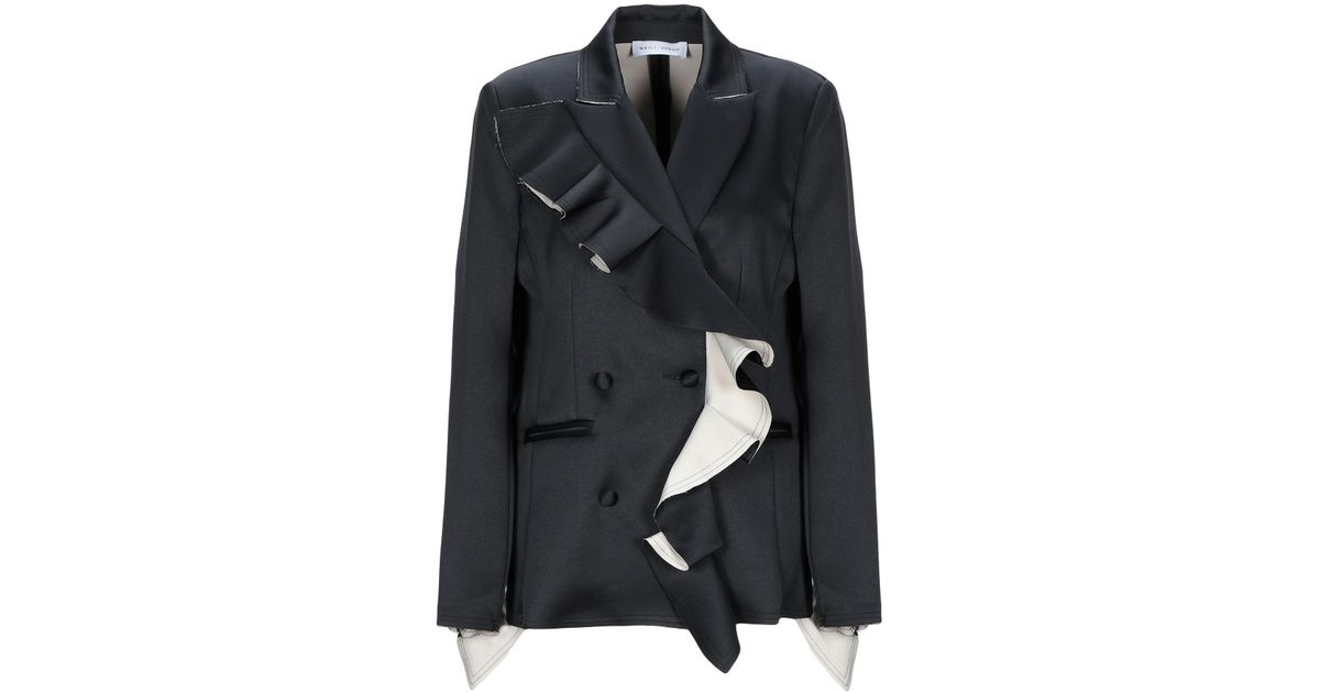 WEILI ZHENG Blazer in Black - Lyst