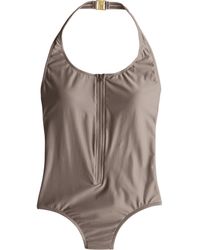 Lyst - Tigerlily Oui Lace Up One Piece Swimsuit - Black in Black