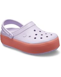 Crocs™ Crocband Platform Rainbow Clog in White - Save 10% - Lyst