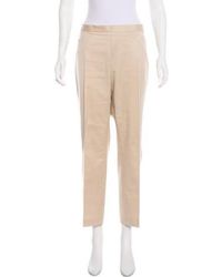 Lyst - Adidas By Stella Mccartney Low-rise Straight-leg Pants Beige in ...