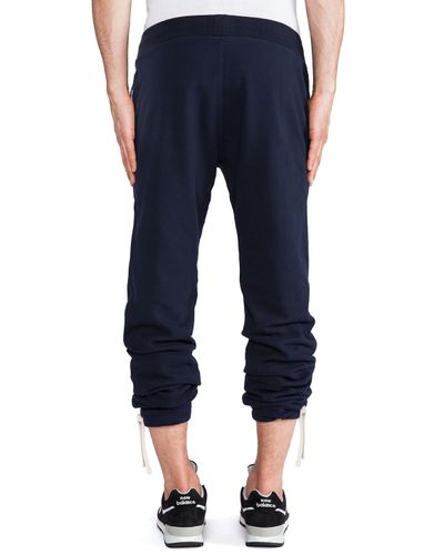 Lyst - Steven Alan Core Sweatpant in Blue for Men
