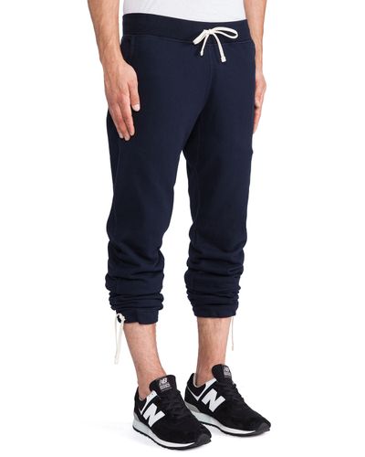 Lyst - Steven Alan Core Sweatpant in Blue for Men