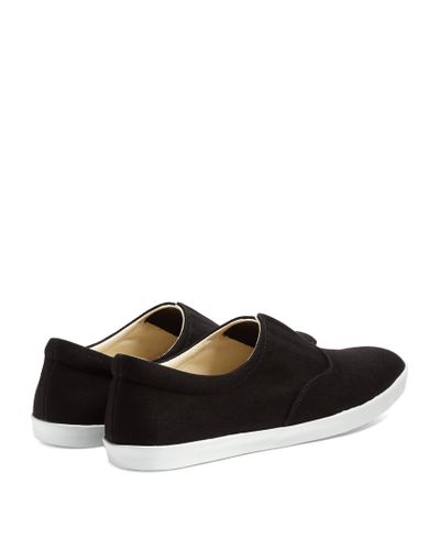 Lemaire Canvas Slip On Trainer in Black for Men - Lyst