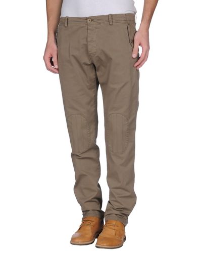 Officina 36 Casual Pants in Natural for Men - Lyst