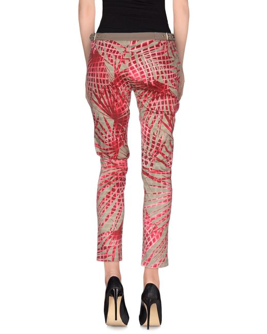 Who*s who Casual Trouser in Red (Maroon) - Save 77% | Lyst