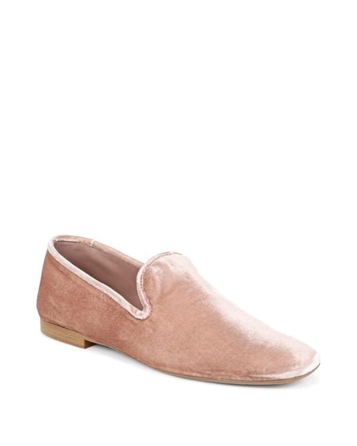 Lyst - Vince Women's Bray Velvet Smoking Slippers in Pink - Save 23%