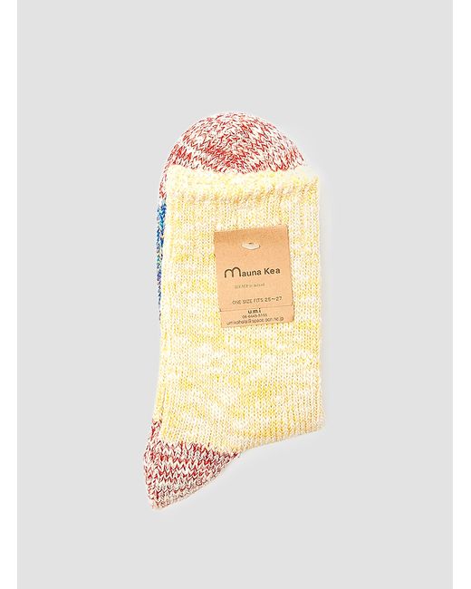 Mauna kea Mixed Melange Three Part Socks Yellow in Yellow for Men | Lyst
