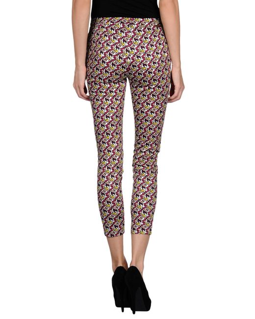 Who*s who Casual Trouser in Multicolor (Purple) - Save 81% | Lyst