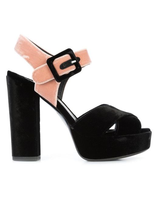 Deimille Buckled Sandals in Black | Lyst