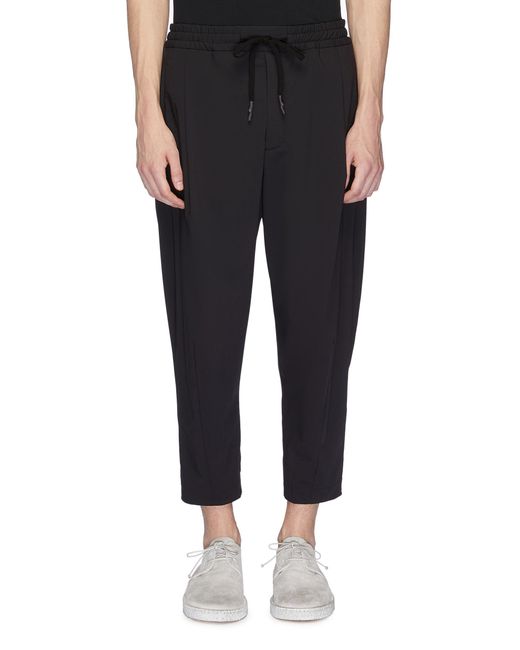 Lyst - DEVOA Cropped Virgin Wool Blend jogging Pants in Black for Men