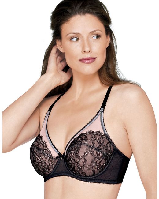 Wacoal Full Size Retro Chic Full Figure Underwire Bra In Black Lyst