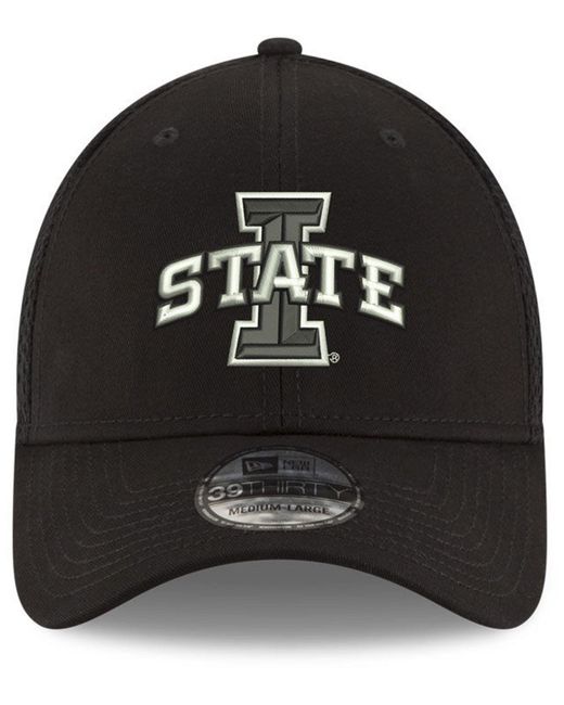 Lyst - KTZ Iowa State Cyclones Black White Neo 39thirty Cap in Black ...