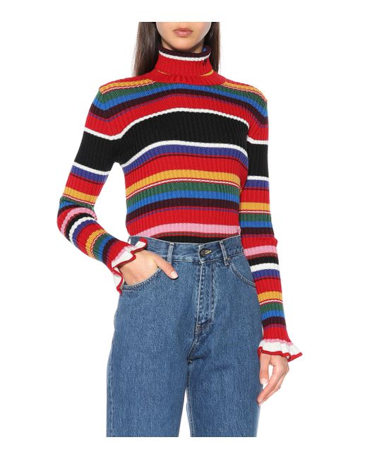Lyst - Golden Goose Deluxe Brand Wide-leg Patch Jeans in Blue