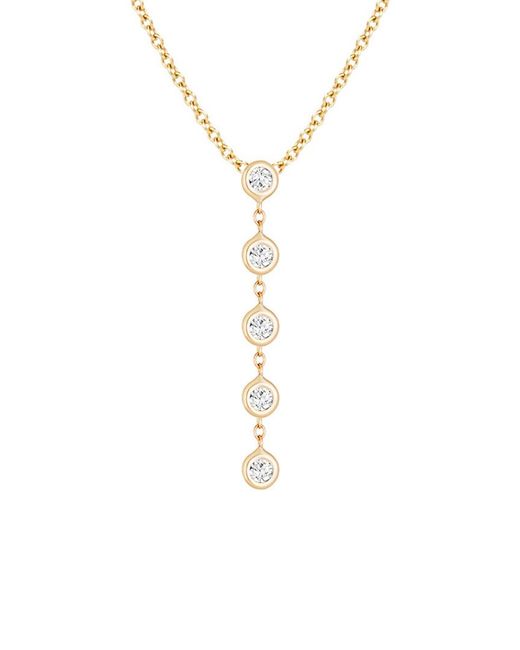 Ariana Rabbani 14k 0.25 Ct. Tw. Diamond Lariat Necklace in Metallic - Lyst