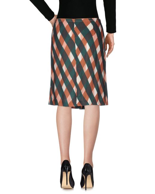 Siyu Knee Length Skirt in Green - Save 49% | Lyst