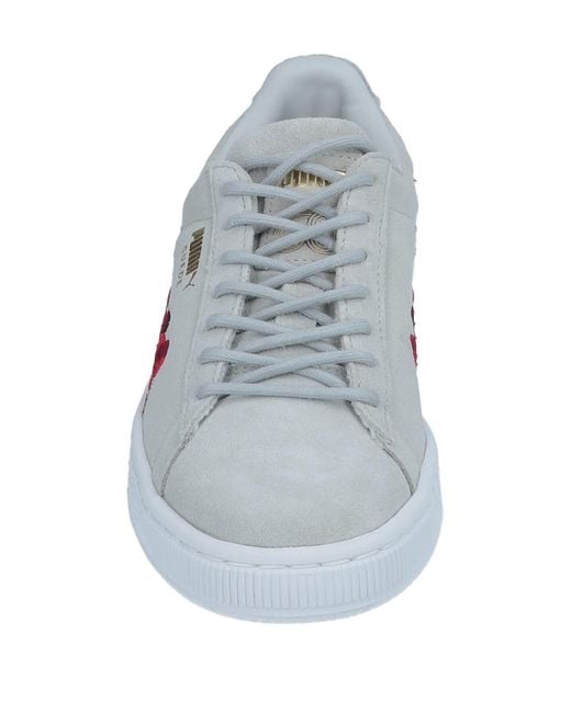 PUMA Suede Low-tops & Sneakers in Light Grey (Gray) - Lyst