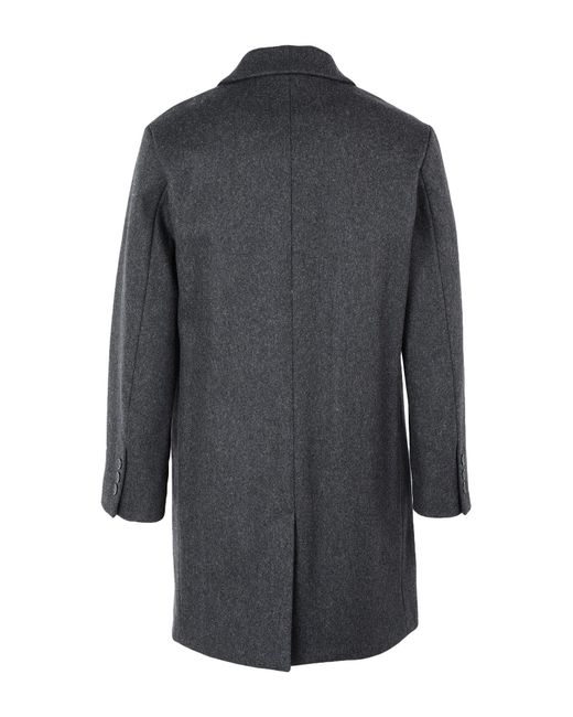 Maison Kitsuné Coat in Gray for Men - Lyst