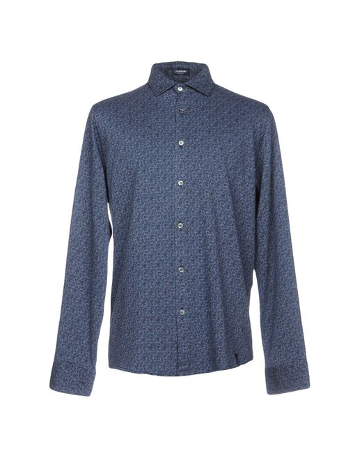 Drumohr Shirt in Blue for Men | Lyst