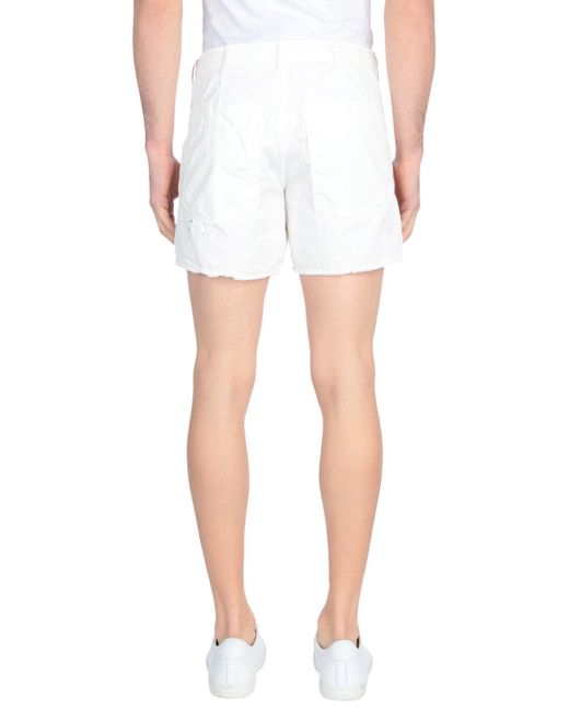 Roy Rogers Shorts in White for Men - Lyst