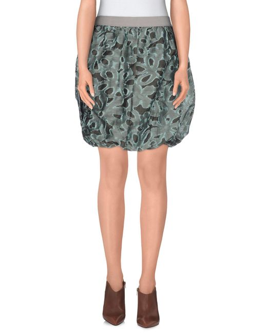 Jijil Linen Mini Skirt in Turquoise (Black) - Lyst