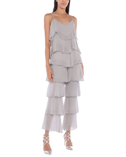 Soallure Jumpsuit in Grey (Gray) - Lyst