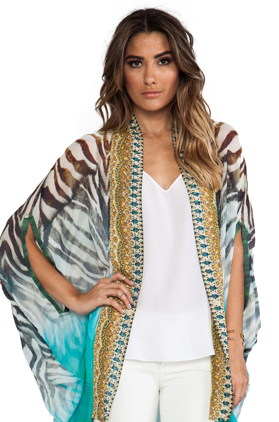Lyst - Camilla Open Front Cape