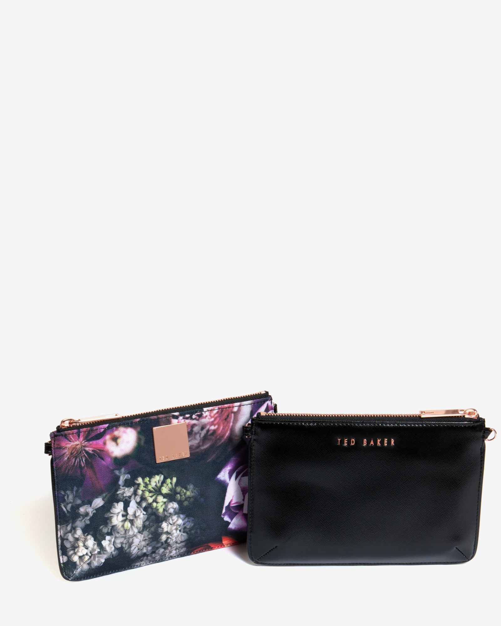 Ted Baker Black Purse With Flowers | semashow.com